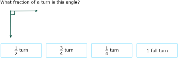 IXL - Fractions of a turn (Primary 3 maths practice)