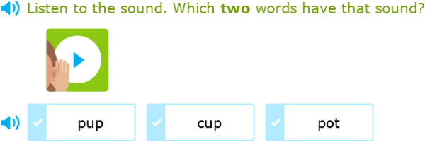 IXL - Which two words have the same ending? (Kindergarten 1 English ...