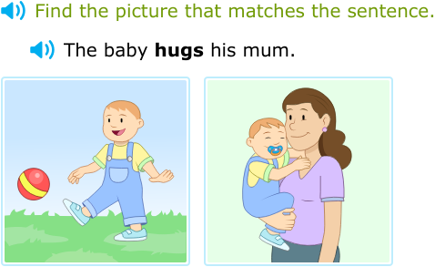 IXL - Find the picture that matches the action verb (Kindergarten 2 ...