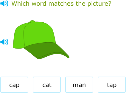 IXL - Choose the short a word that matches the picture (Primary 1 ...