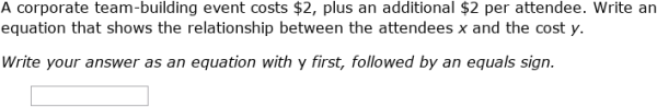 IXL - Write linear functions: word problems (Secondary 2 maths practice)