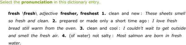 IXL - Use dictionary entries (Primary 4 English language practice)