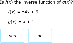 IXL - Identify inverse functions (Higher 1 maths practice)