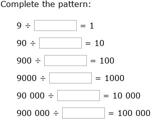 IXL - Division patterns over increasing place values (Primary 4 maths practice)