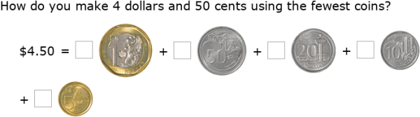 IXL - Least number of coins (Primary 1 maths practice)