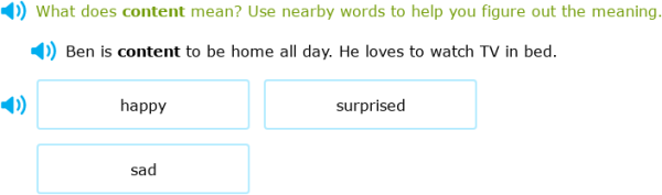 IXL - Use context to identify the meaning of a word (Primary 2 English ...