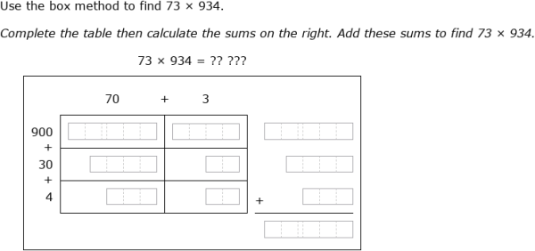 IXL - Box multiplication (Primary 5 maths practice)