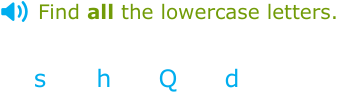 IXL - Find all the lowercase letters (Kindergarten 1 English language ...