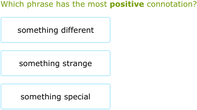 IXL - Positive and negative connotation (Primary 5 English language ...
