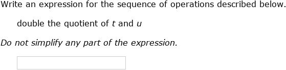 IXL - Write variable expressions (Primary 6 maths practice)