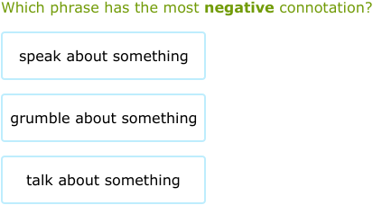 IXL - Positive and negative connotation (Primary 4 English language ...
