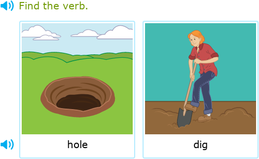 IXL - Find the action verb with images (Kindergarten 2 English language ...