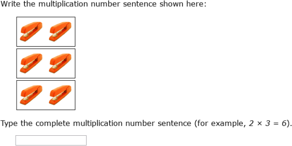 IXL - Multiplication sentences (Primary 2 maths practice)