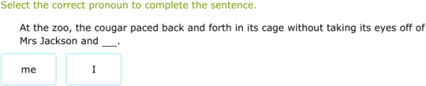 IXL - Compound subjects and objects with pronouns (Secondary 2 English ...