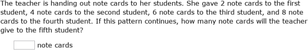 IXL - Number patterns: word problems (Primary 4 maths practice)
