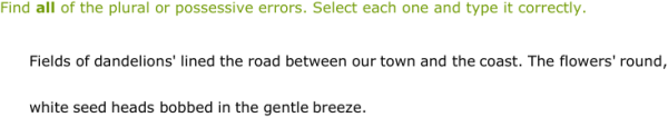 IXL - Identify and correct errors with plural and possessive nouns (Secondary 2 English language ...