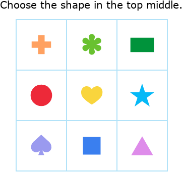 IXL - Location in a grid (Primary 1 maths practice)