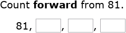 IXL - Counting forward and backward (Primary 1 maths practice)
