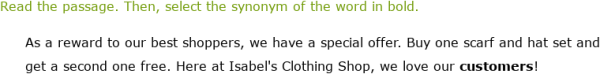 IXL - Determine the meaning of words using synonyms in context (Primary ...