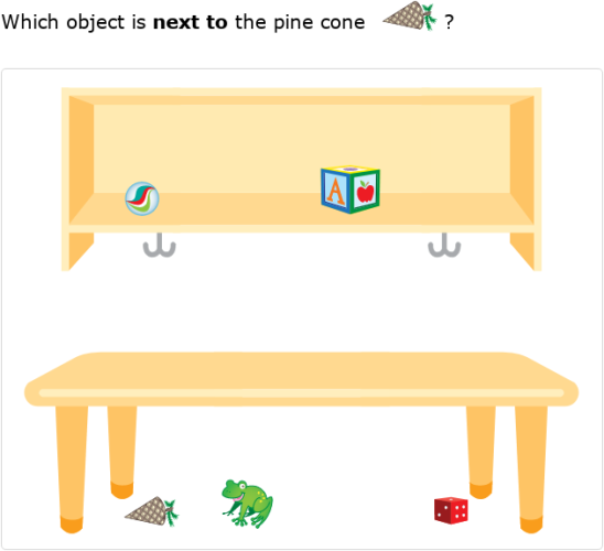 IXL - Beside and next to (Kindergarten 1 maths practice)