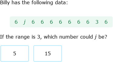 IXL - Mean, median, mode and range: find the missing number (Secondary ...