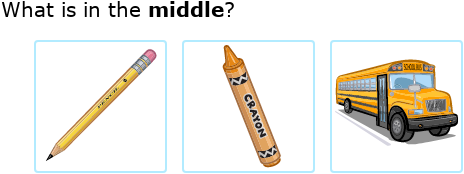 IXL - Left, middle and right (Primary 1 maths practice)