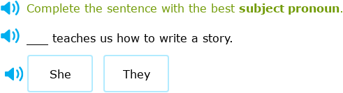 IXL - Pronoun-verb agreement (Primary 2 English language practice)