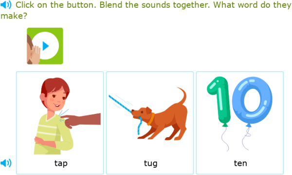 IXL - Blend onset and rime together to make a word (Kindergarten 2 ...