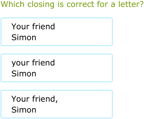 IXL - Greetings and closings of letters (Primary 4 English language ...