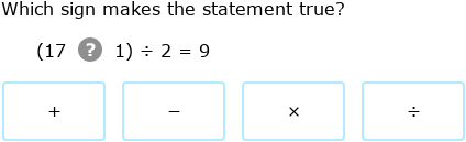 IXL - Missing operators (Primary 3 maths practice)