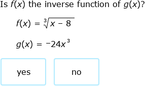 IXL - Identify inverse functions (Higher 1 maths practice)