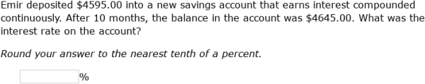 IXL - Continuously compounded interest: word problems (Higher 1 maths ...