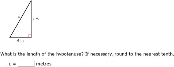 IXL - Pythagoras' theorem: find the length of the hypotenuse (Secondary ...