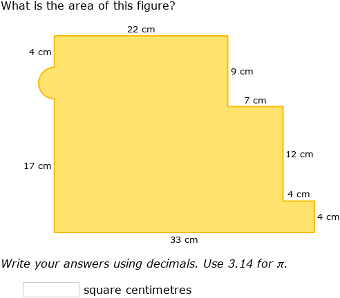 IXL - Area of composite figures with triangles, semicircles and quarter circles (Primary 6 maths ...