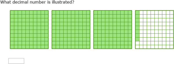 IXL - What decimal number is illustrated? (Primary 5 maths practice)