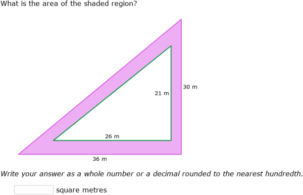 IXL - Area between two triangles (Primary 6 maths practice)