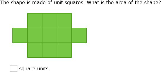 IXL - Area of figures made of unit squares (Primary 6 maths practice)
