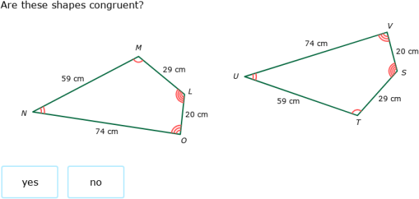 IXL - Identify congruent figures (Secondary 4 maths practice)